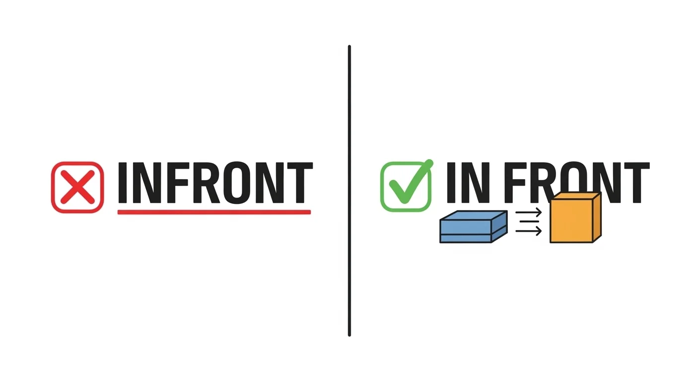 Infront or In Front: Which Is Correct? (2026)